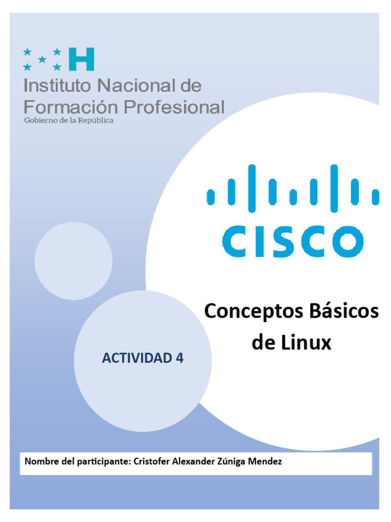 Actividad 4 Conceptos Basicos de Linux - CristoferZuniga | PDF