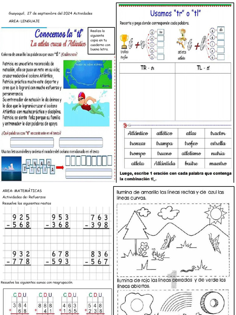 Actividades Matematicas Lenguaje Inlges | PDF