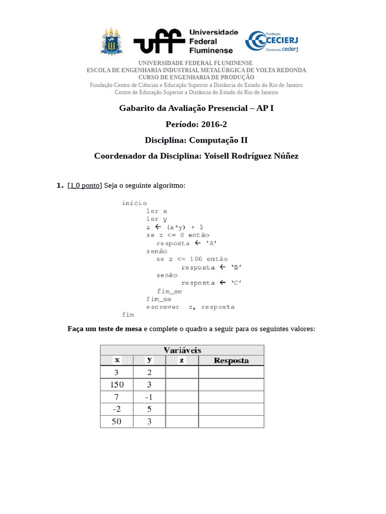 AP1-CP2-2016-2 gabarito | PDF