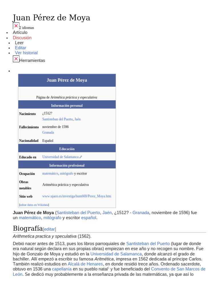 Juan Pérez de Moya | PDF