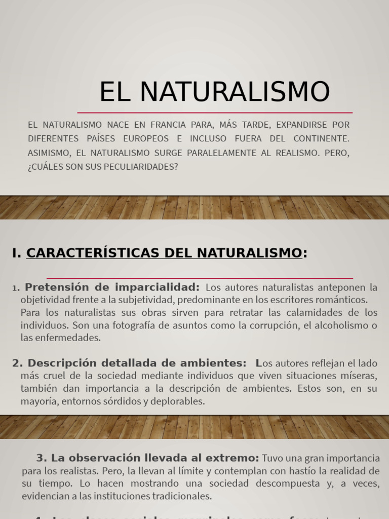 El Naturalismo | PDF