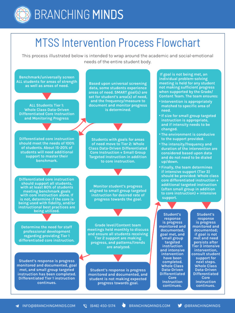 MTSS Intervention Process Flowchart | PDF | Cognition | Career & Growth