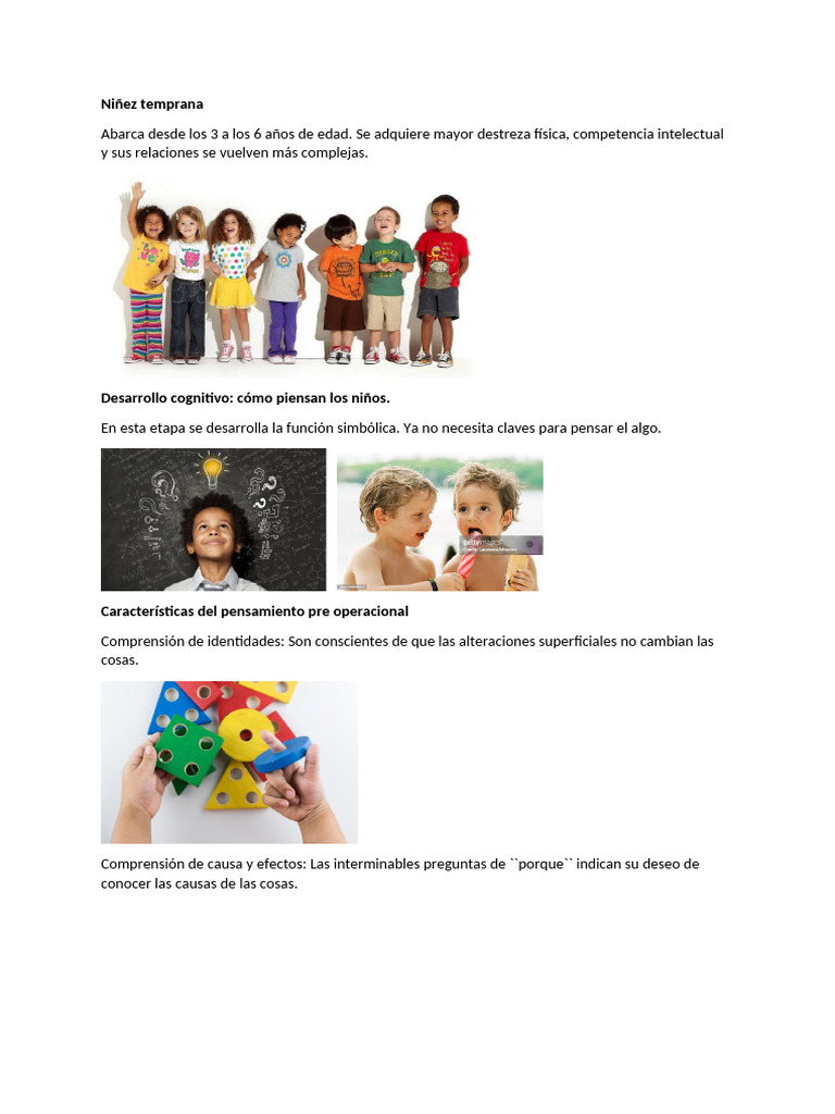 Niñez Temprana | PDF