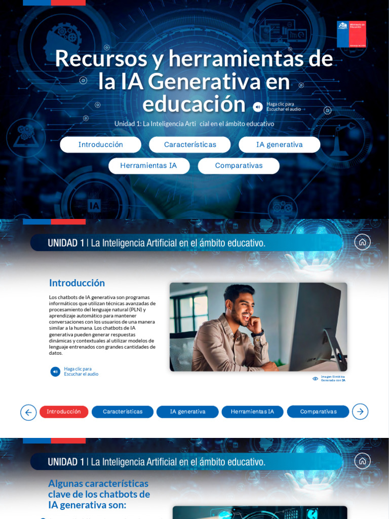 Curso Mineduc Unidad 1B | PDF | Inteligencia artificial | Inteligencia (IA) y semántica