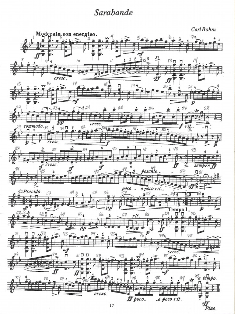 Sarabande - Bohm | PDF