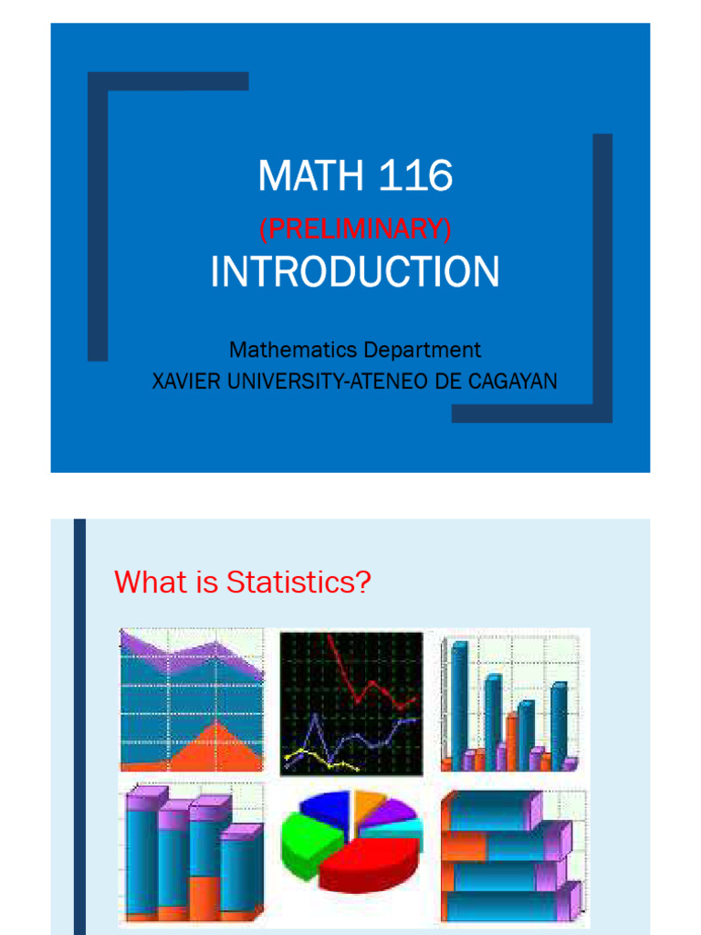 Math 116 Unit 1 Introduction | PDF