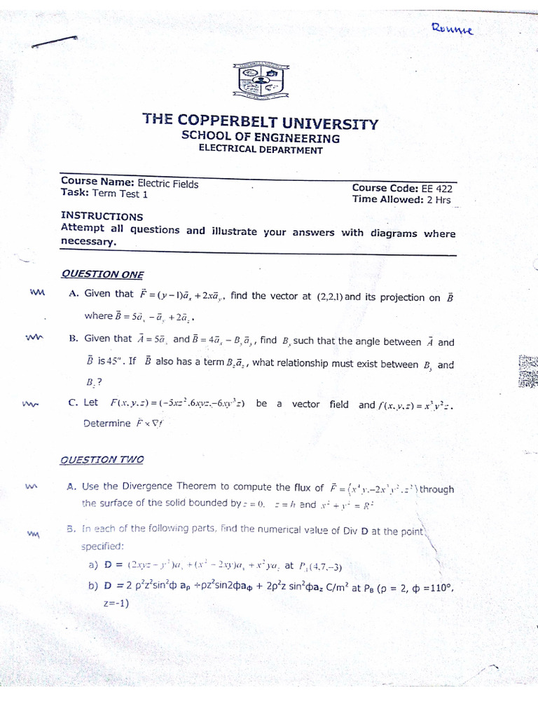 Ee 422 Test 1 | PDF