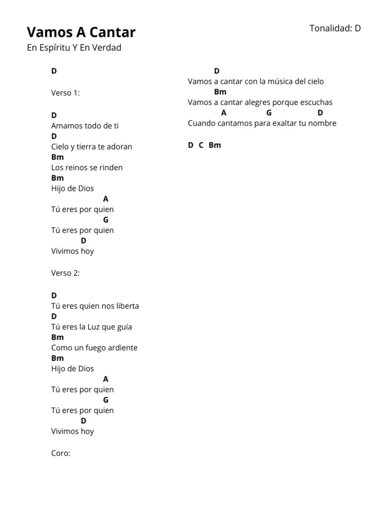 Vamos A Cantar | PDF