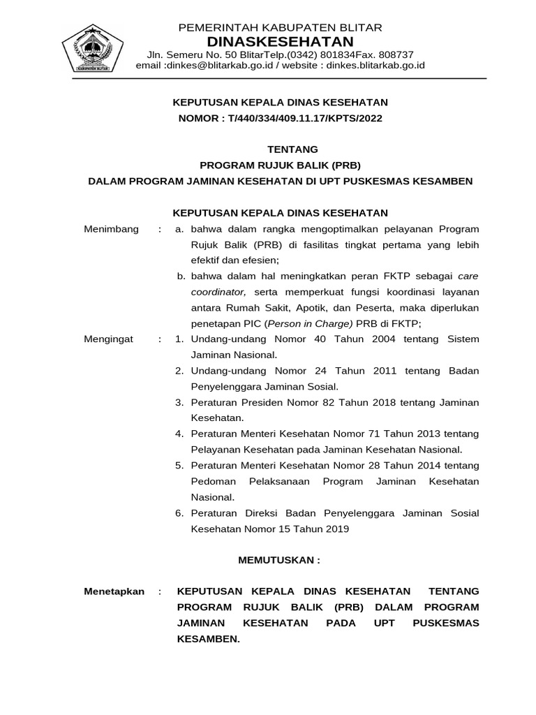 Sk Pasien Rujuk Balik Pdf