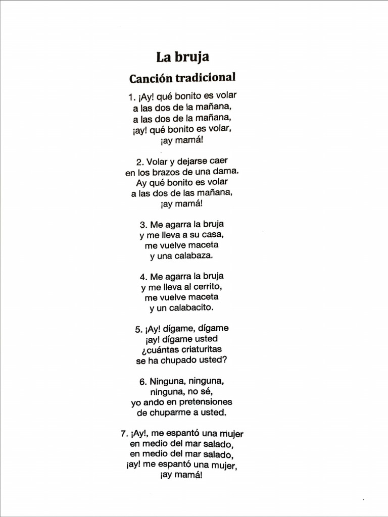 La Bruja Canción | PDF