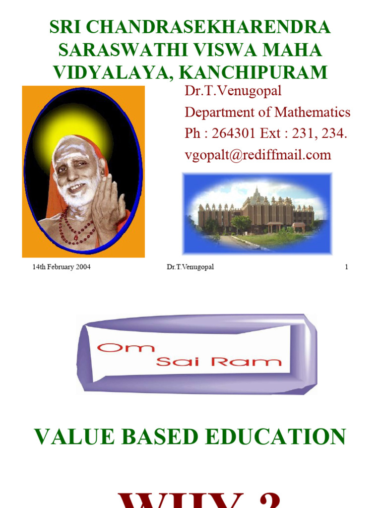 Value Based Education | PDF