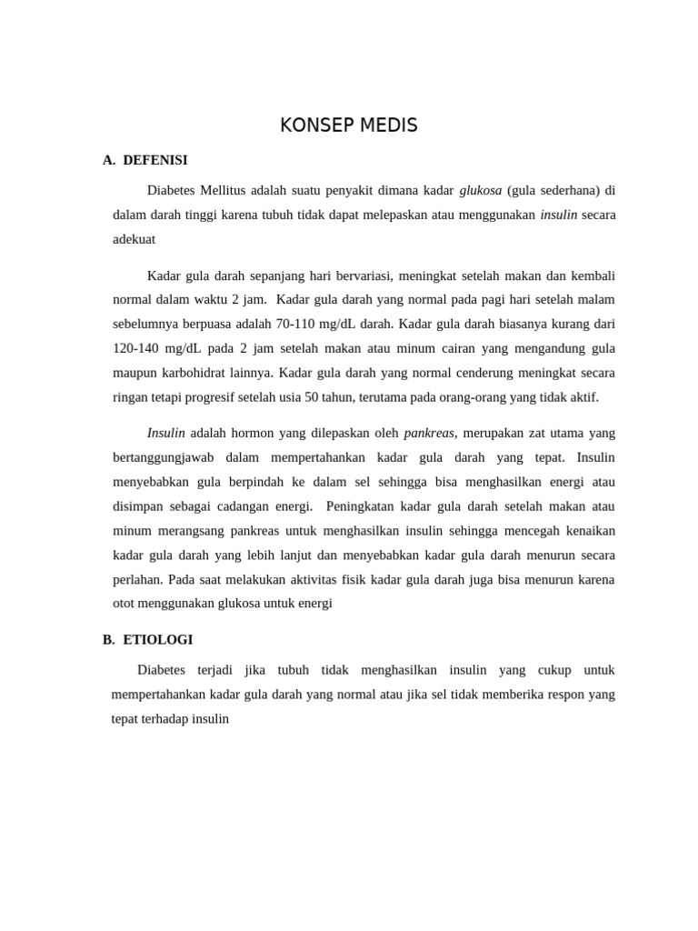 Askep DM Pak Riki 2 | PDF