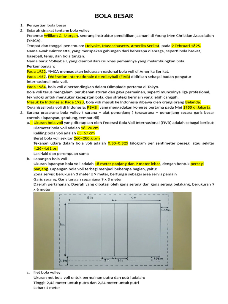 Materi Bola Volly | PDF