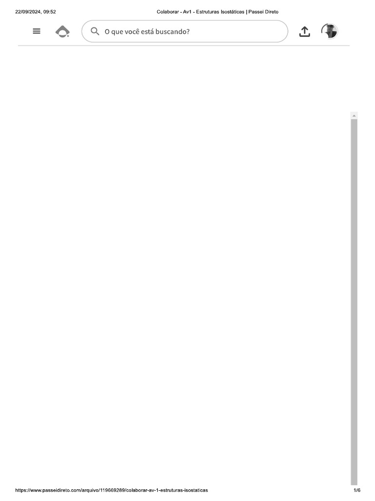 Av2 Estrutura Isostatica | PDF