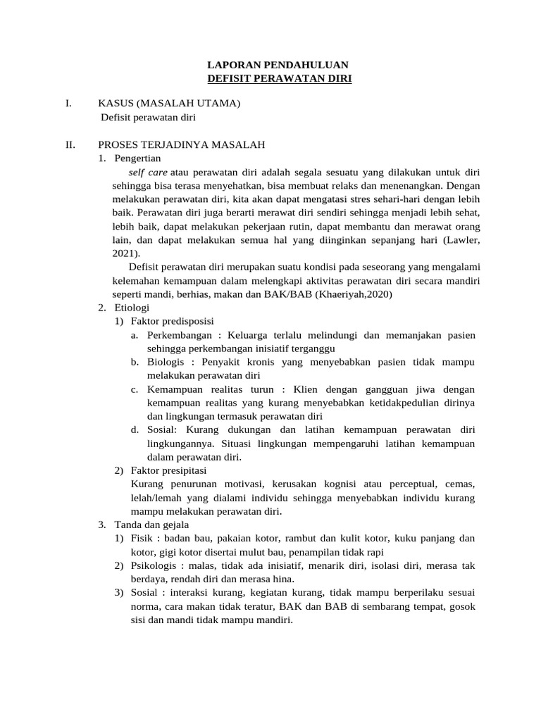 Laporan Pendahuluan | PDF