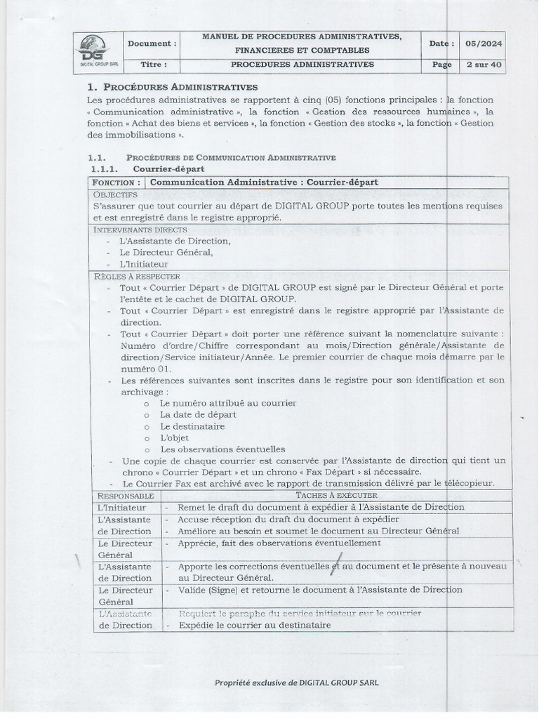Procedures Administratives | PDF