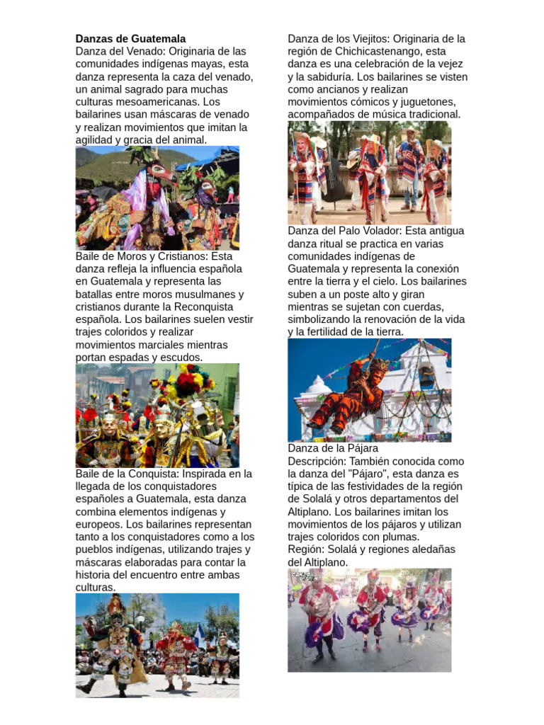 Danzas De Guatemala Pdf