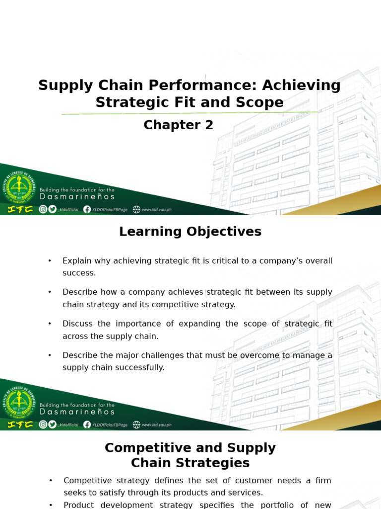 Supply Chain Management - Chapter 2 | PDF