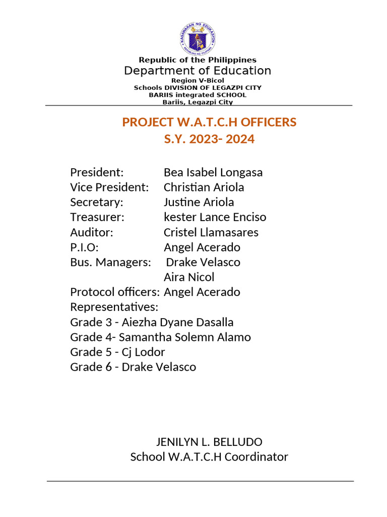 BSP Officers | PDF