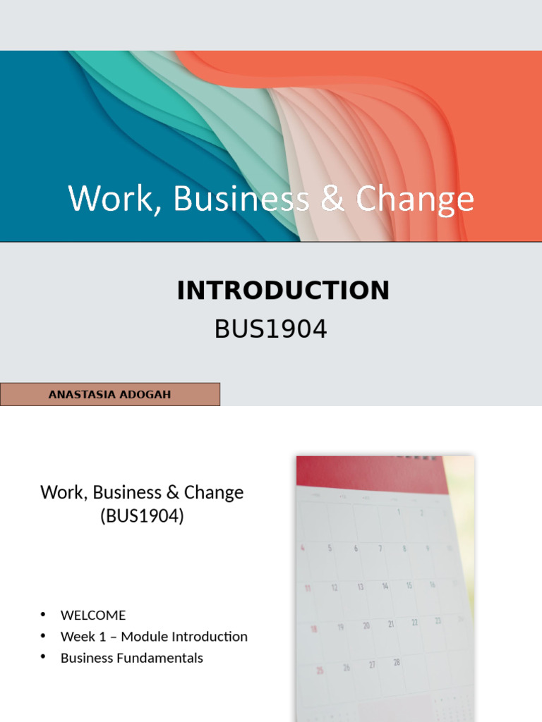Introduction - Business Fundamentals | PDF