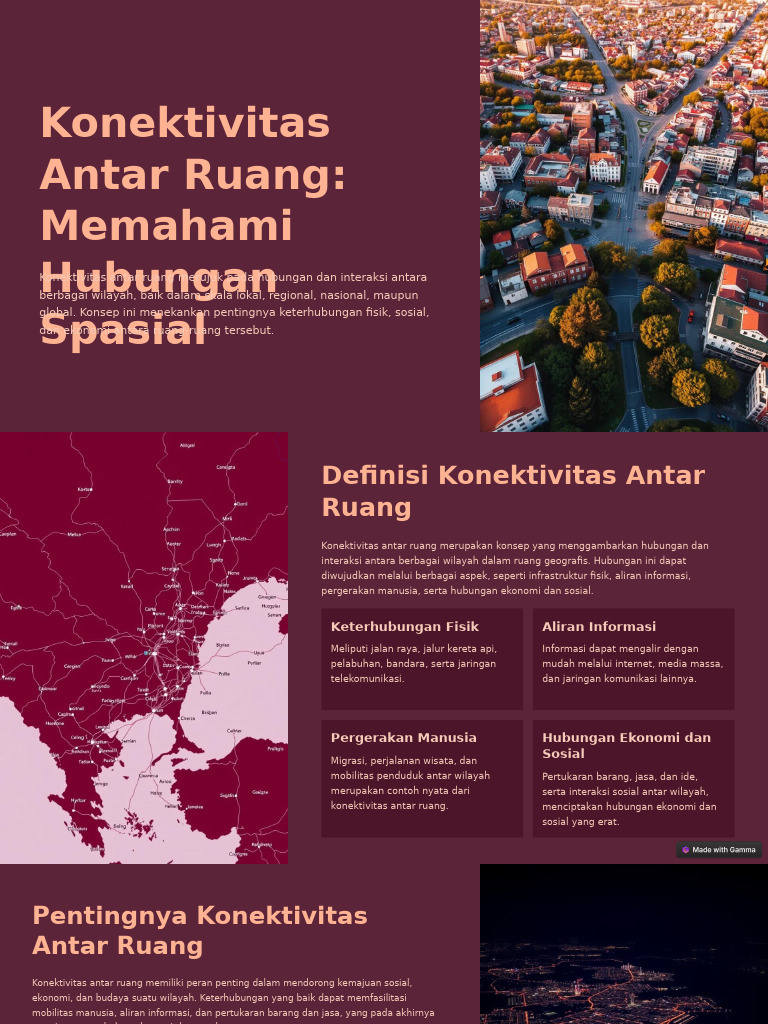 Konektivitas Antar Ruang Memahami Hubungan Spasial | PDF