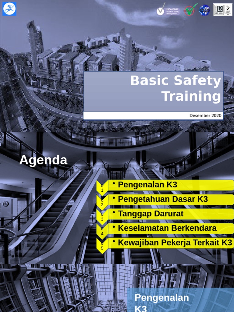 2020-12-1 - Basic&Intermediate - Materi Safety Training | PDF