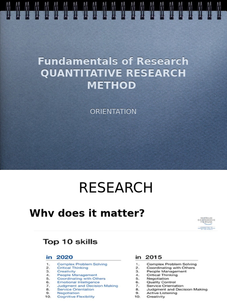 Quantitative Research | PDF