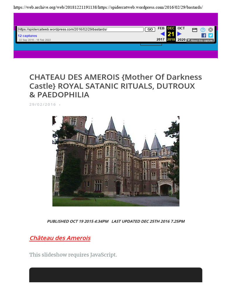 CHATEAU DES AMEROIS (Mother of Darkness - Castle) ROYAL SATANIC RITUALS ...