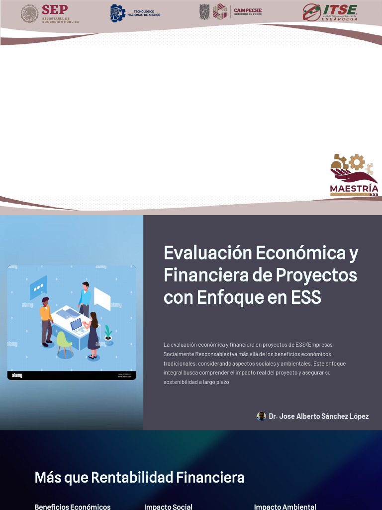 Tema 4. Evaluación Económica y Financiera de Proyectos Con Enfoque en ESS | PDF