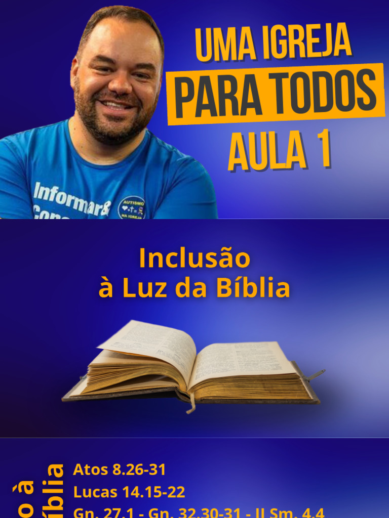 SLIDES Aulas 1 e 2 - Jornada Igreja para Todos PDF | PDF