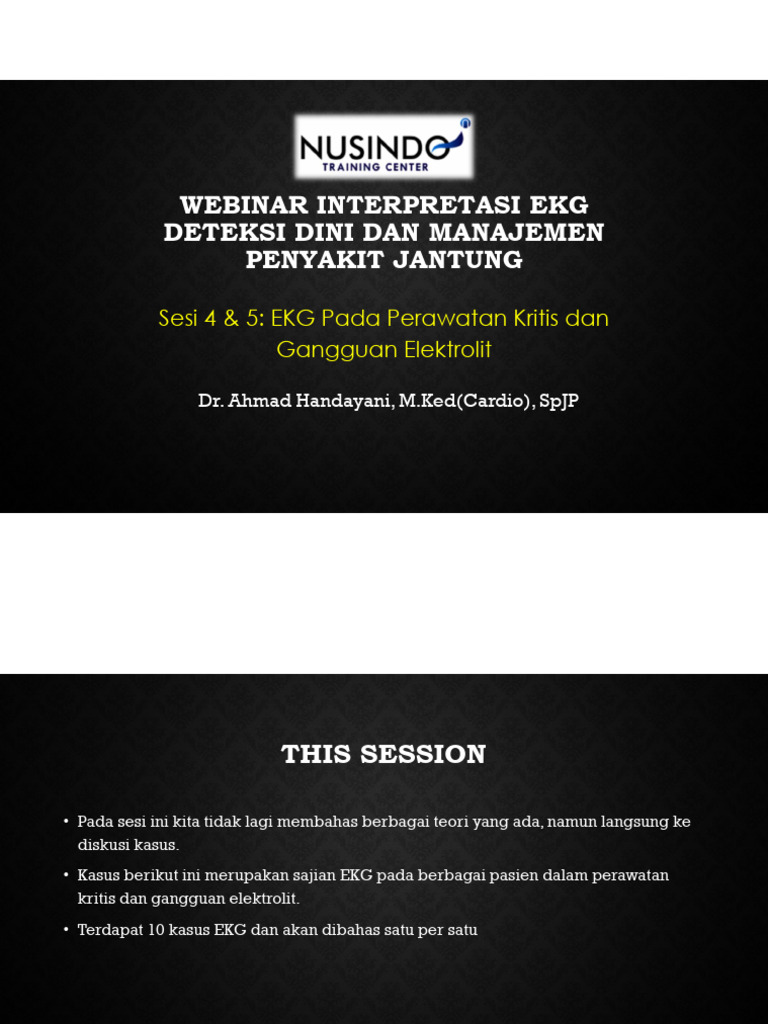 WS EKG CH 4-5 Pasien Kritis Dan GG Elektrolit | PDF