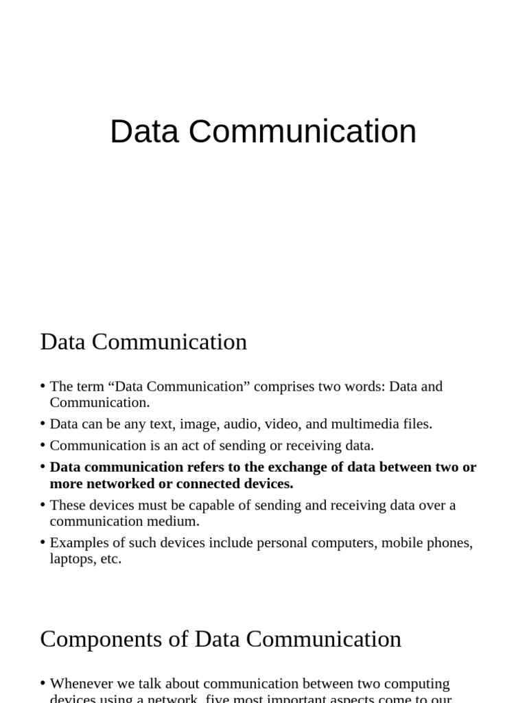 Data Communication | PDF