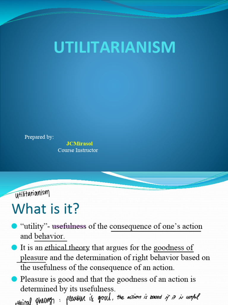 Utilitarianism | PDF