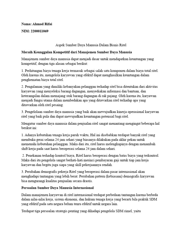 Pemasaran Ritel | PDF