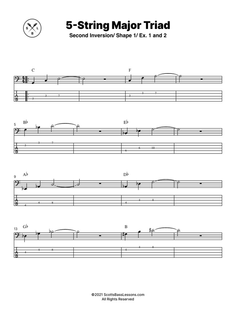 5-String SI Shape 1 Ex. 1 and 2 | PDF