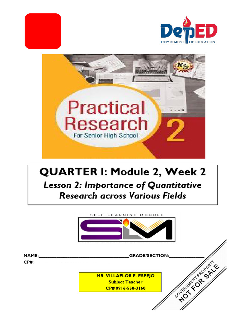 2024 Practical-Research-2-Module 1 WEEK 2 | PDF