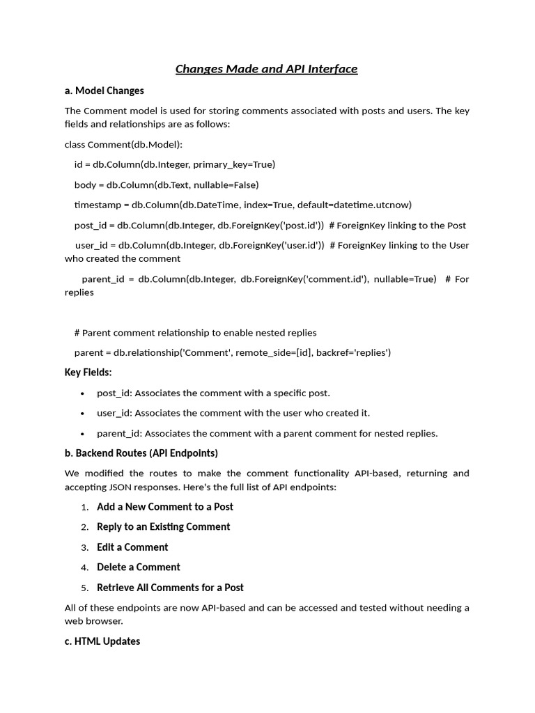 Microblog Documentation | PDF