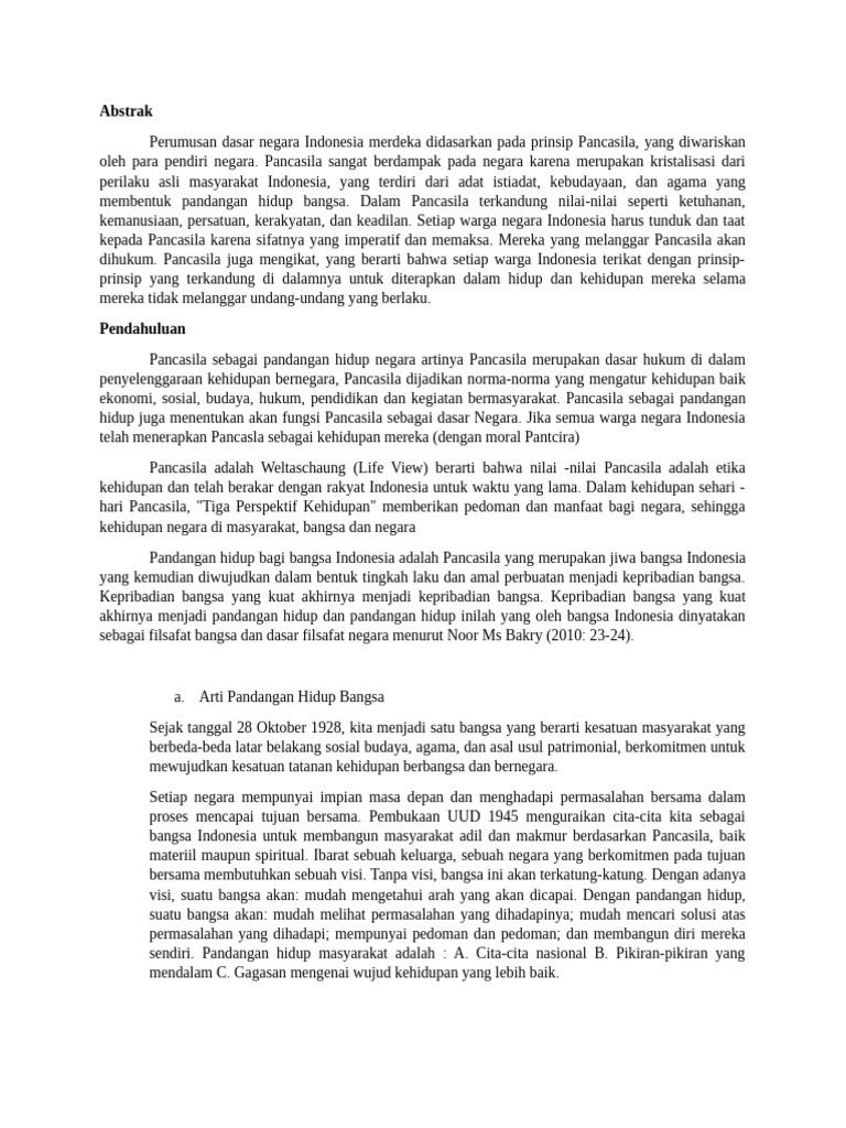 Pancasila Script | PDF