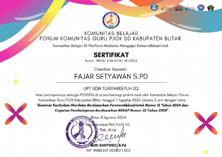 Fajar Setyawan S.PD | PDF