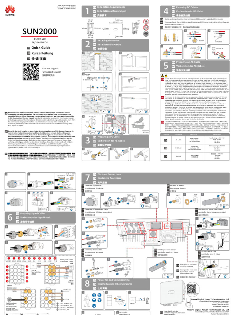 SUN2000-(8K,10K)-LC0 Series Quick Guide | PDF