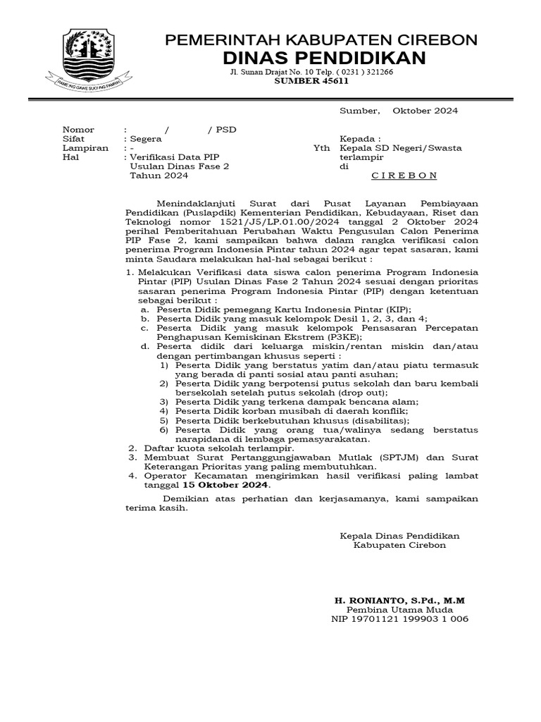 Verifikasi pip fase 2-draft | PDF