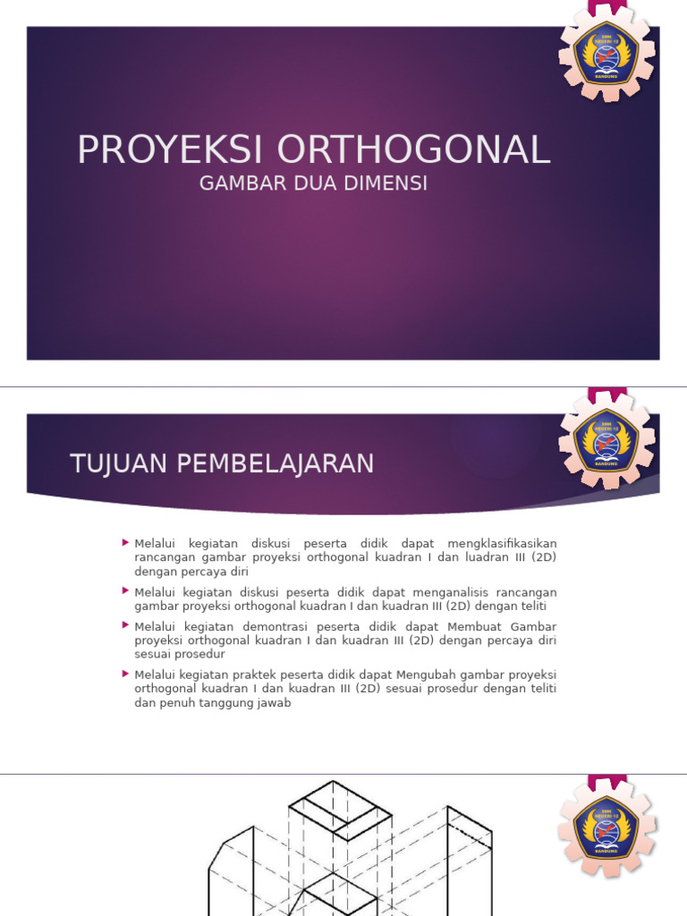 Proyeksi Orthogonal Fix | PDF