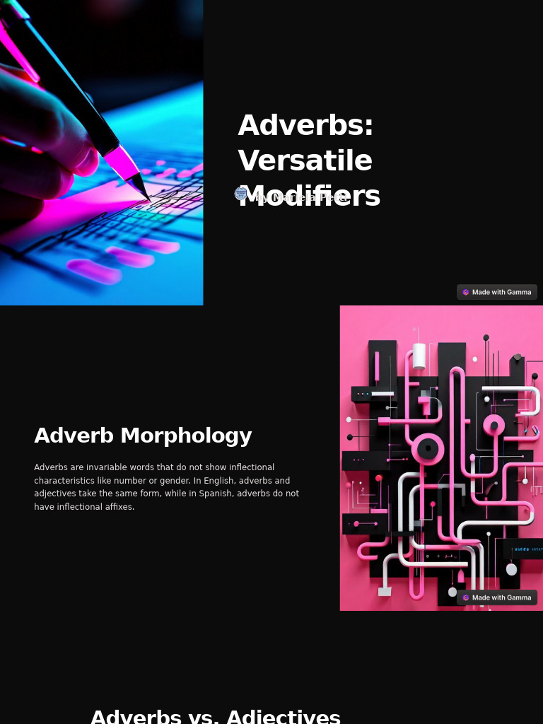 Adverbs Versatile Modifiers | PDF
