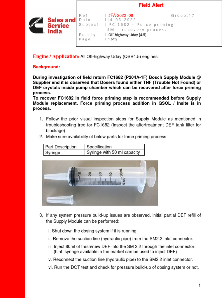 FA 2022 8 REV0 FC1682 Force Priming | PDF