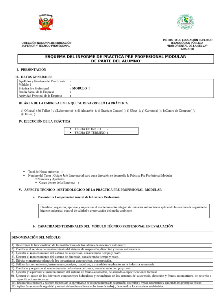 INFORME PRACTICA - Modulo I - Alumno 2.2 | PDF
