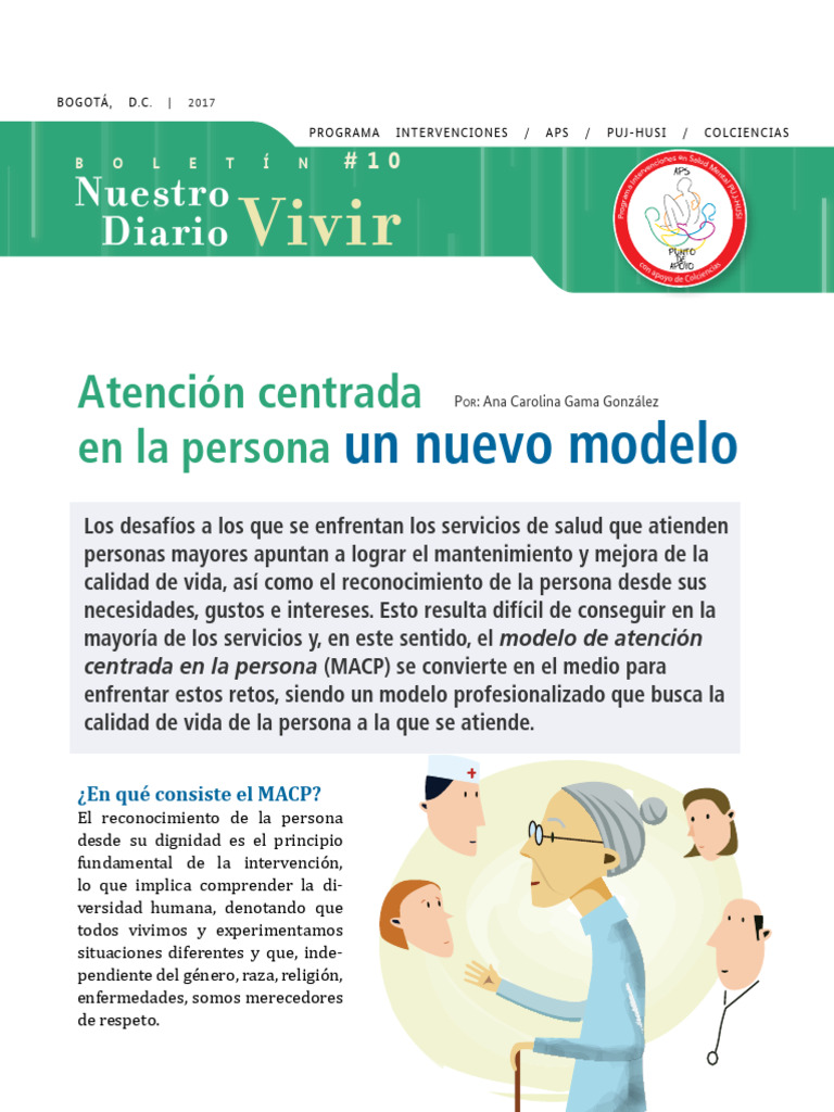 Modelo de Atencion Centrada en La Persona Afiche | PDF | Sicología