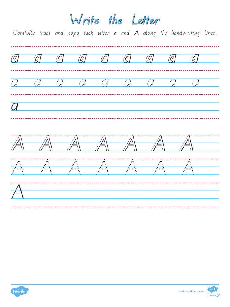 Color, Trace Write Letters A-Z | PDF