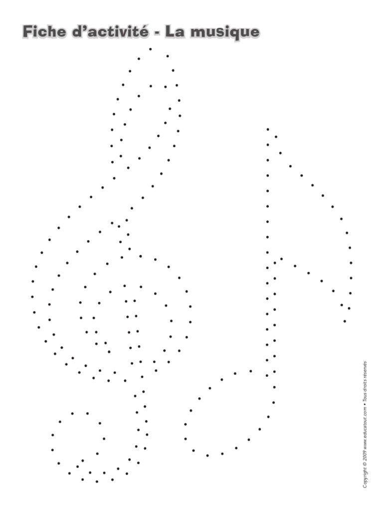 Relier Les Points (Clef de Sol) | PDF