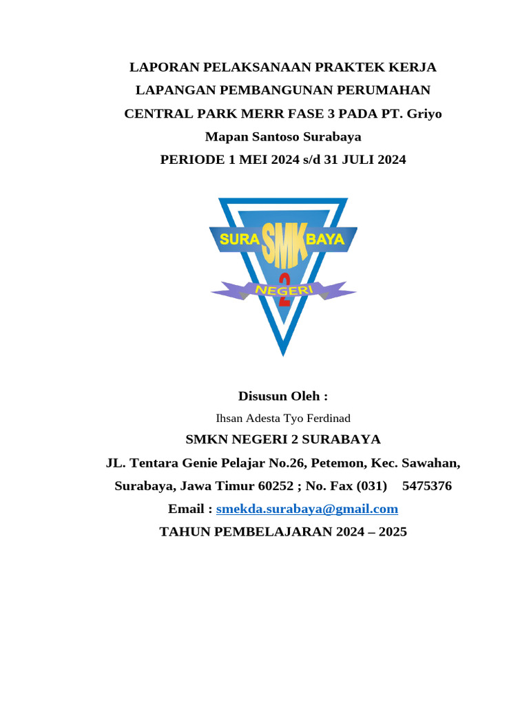 Laporan Pkl 2 Tyo | PDF