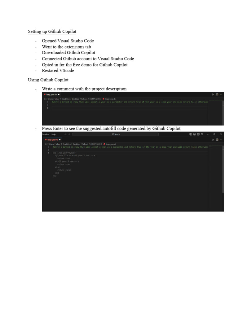 Setting Up Github Copilot | PDF Setting Up Github Copilot | PDF
